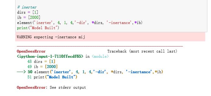 How to use the inerter emelent in the OpenSeesPy · Issue #162 · zhuminjie/OpenSeesPyDoc · GitHub