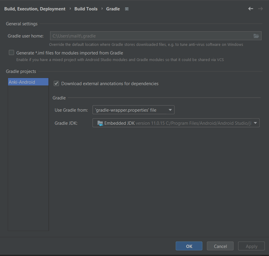[Bug] No matching toolchains found for requested specification: {languageVersion=11, vendor=any ...
