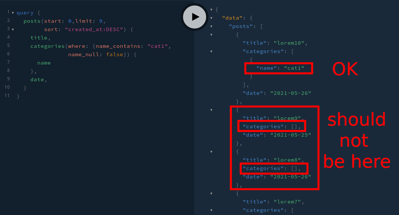 Null filter returns empty array instead of skipping value. · Issue ...