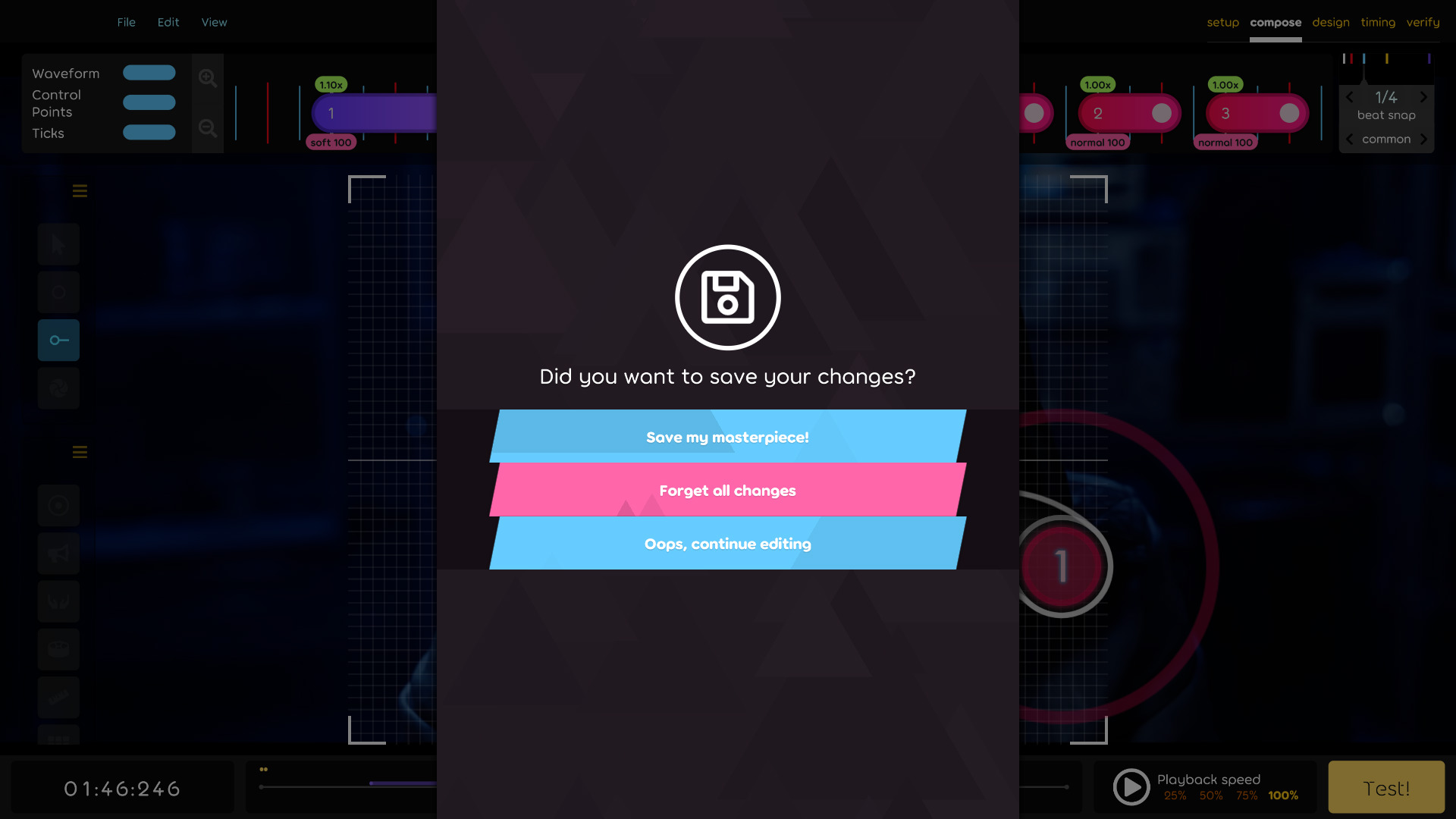 Change exiting out of editor button placement · ppy osu · Discussion ...