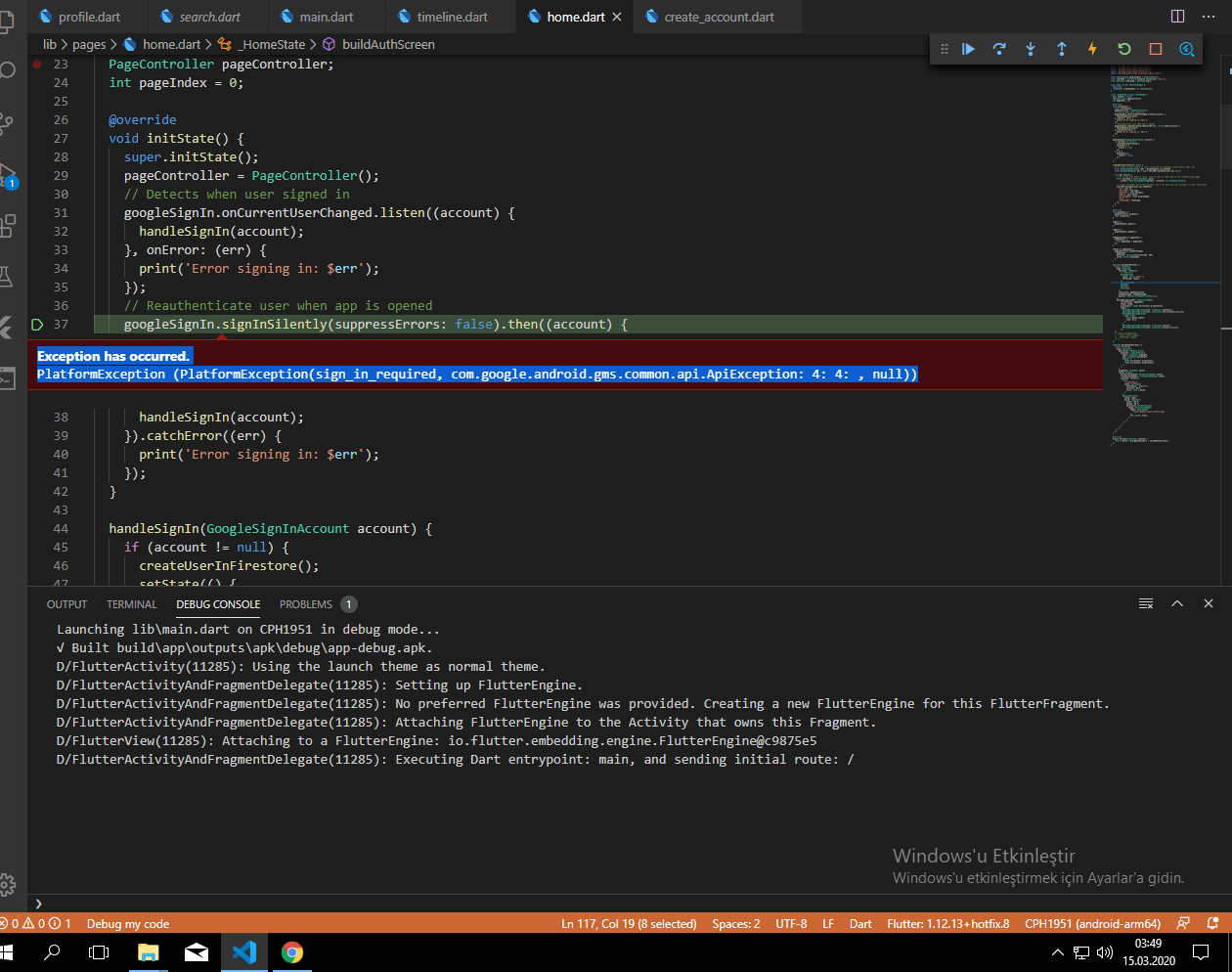 HELPME PLEASE !! signInSilently ERROR 4: 4 NULL · Issue #52655 ...