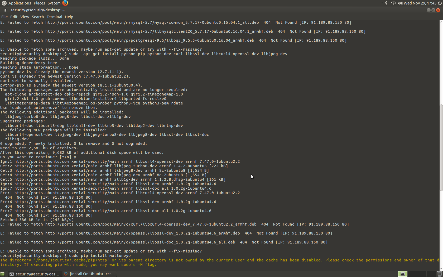 Installing on Ubuntu cannot start service · Issue #725 · motioneye ...