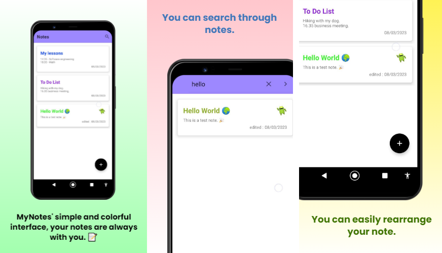 GitHub - nisaefendioglu/MyNotes: A simple, bones note taking app for ...