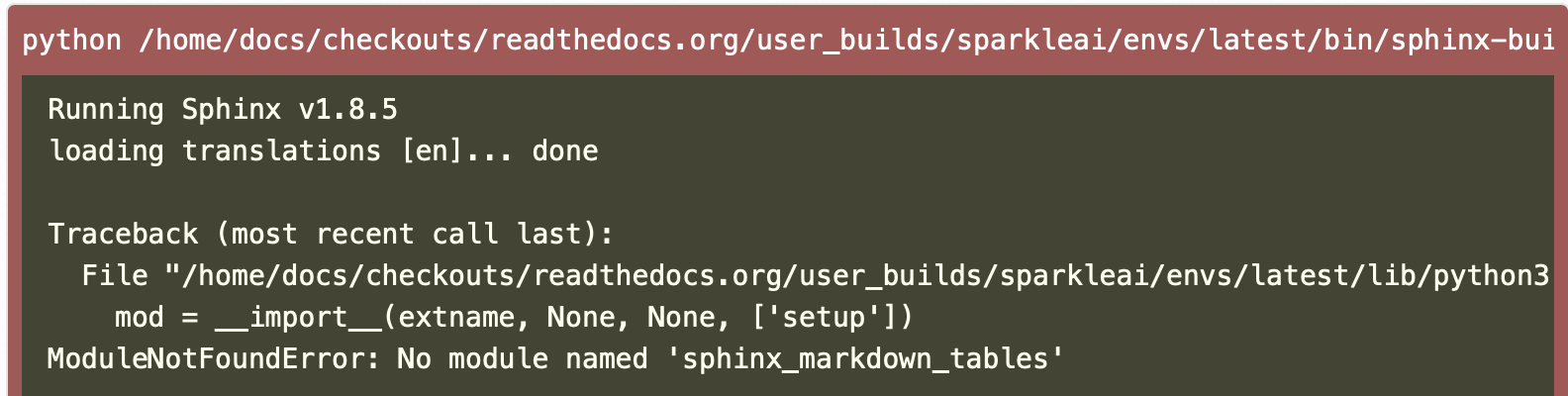 Configure sphinx setup to play nicely with readthedocs · Issue #83 ...