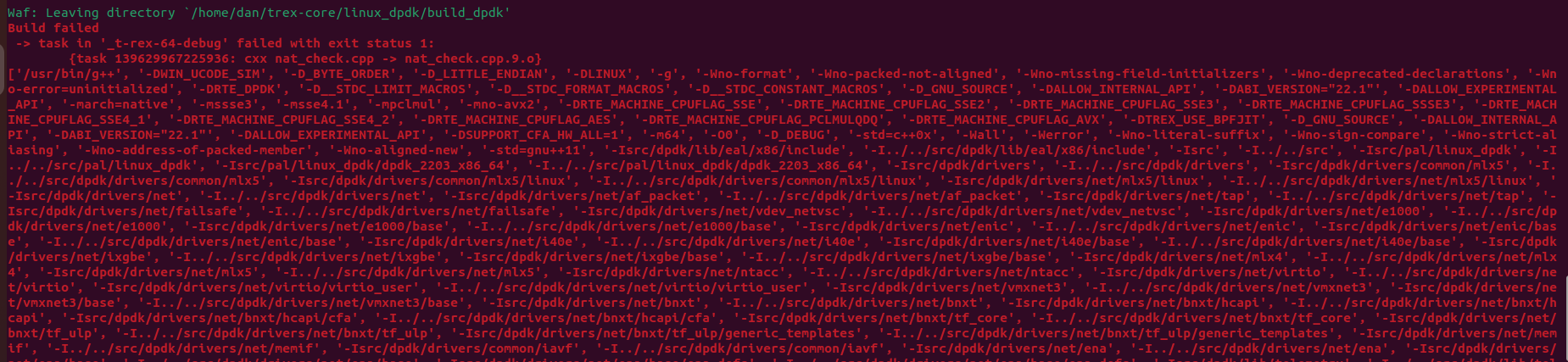 Failed During Building · Issue 1034 · Cisco System Traffic Generatortrex Core · Github 