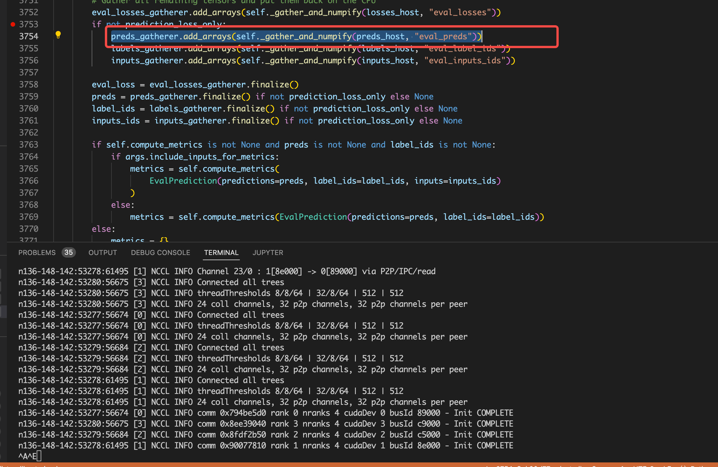 Distributed predictions are generated repeatedly · Issue #26818 · huggingface/transformers · GitHub