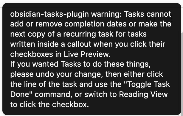 Fix The Toggling Of Tasks In Callouts That Are Viewed In Live Preview · Issue 1768 · Obsidian