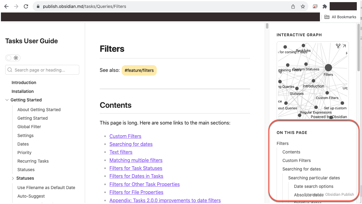 Make "On this page" column in docs show up on narrow pages/mobile · Issue #2321 · obsidian-tasks ...