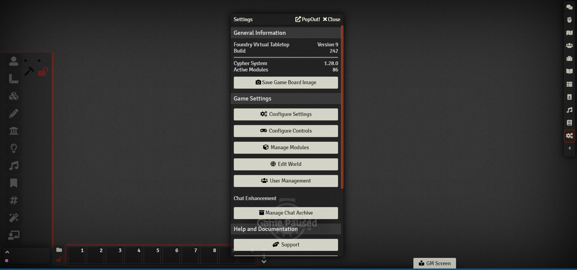 Left Sidebar Formatting Issue - v9 · Issue #83 · saif-ellafi/foundryvtt-minimal-ui · GitHub