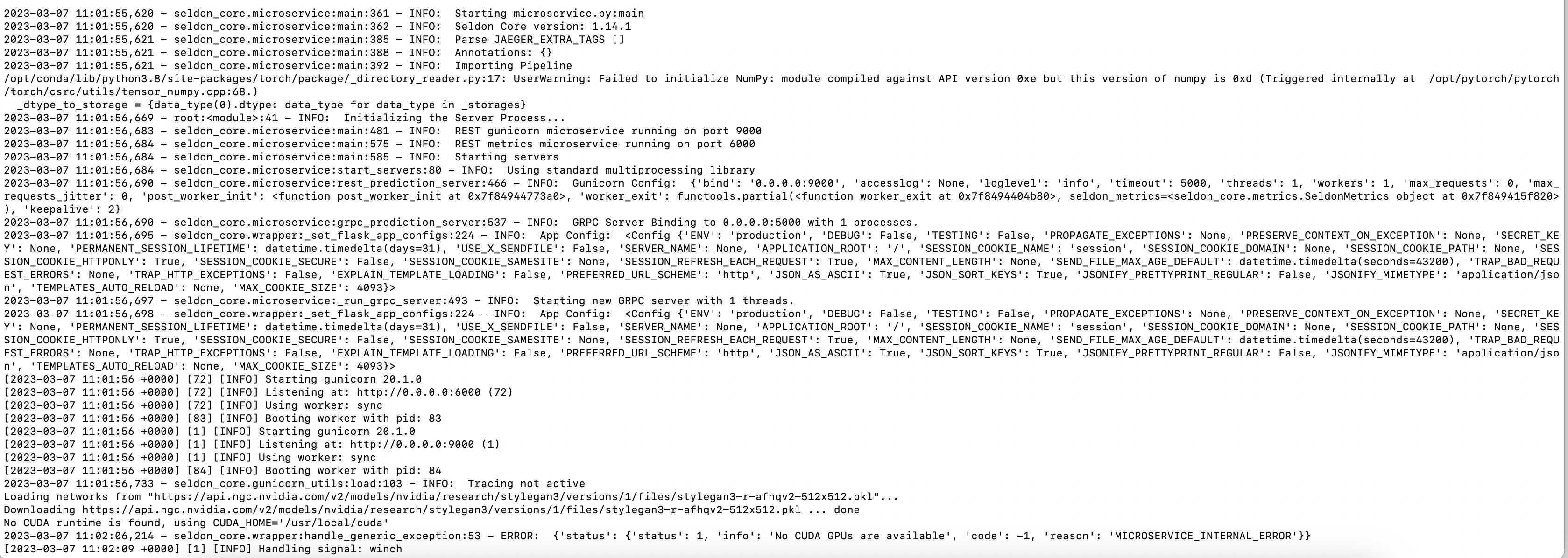 Difficulty in running Pytorch model with Seldon Inference Graph · Issue #4709 · SeldonIO/seldon ...