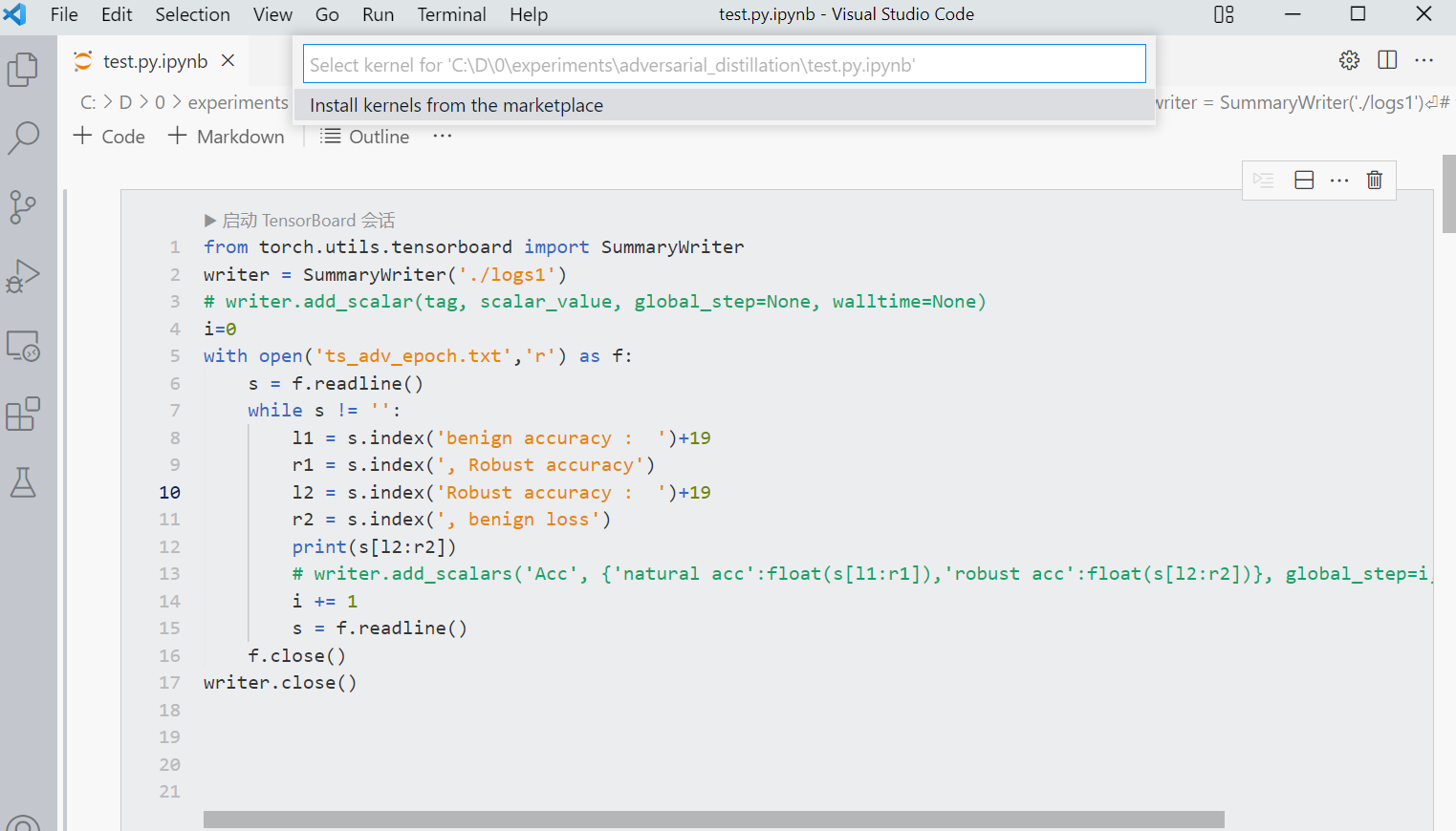 Can't get to kernels. · Issue #9541 · microsoft/vscode-jupyter · GitHub