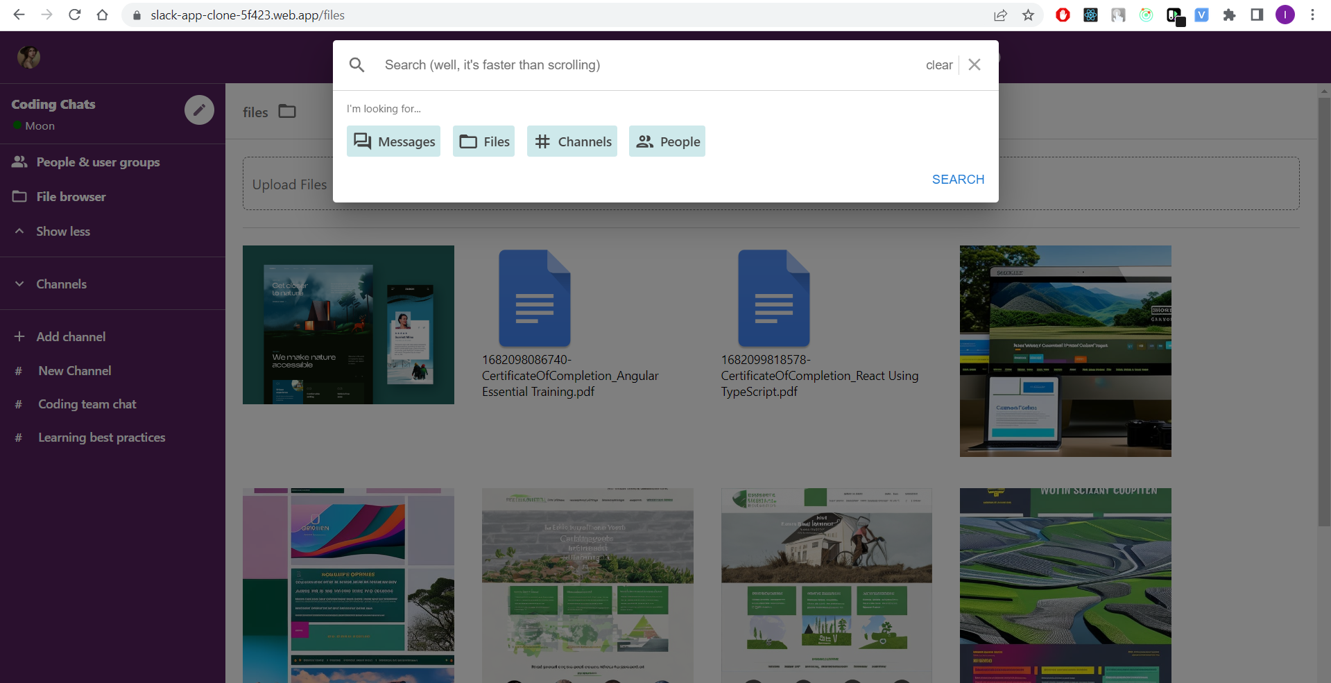 Github Irines Slack Clone React Js Clone With Redux Styled Components And Firebase Hooks