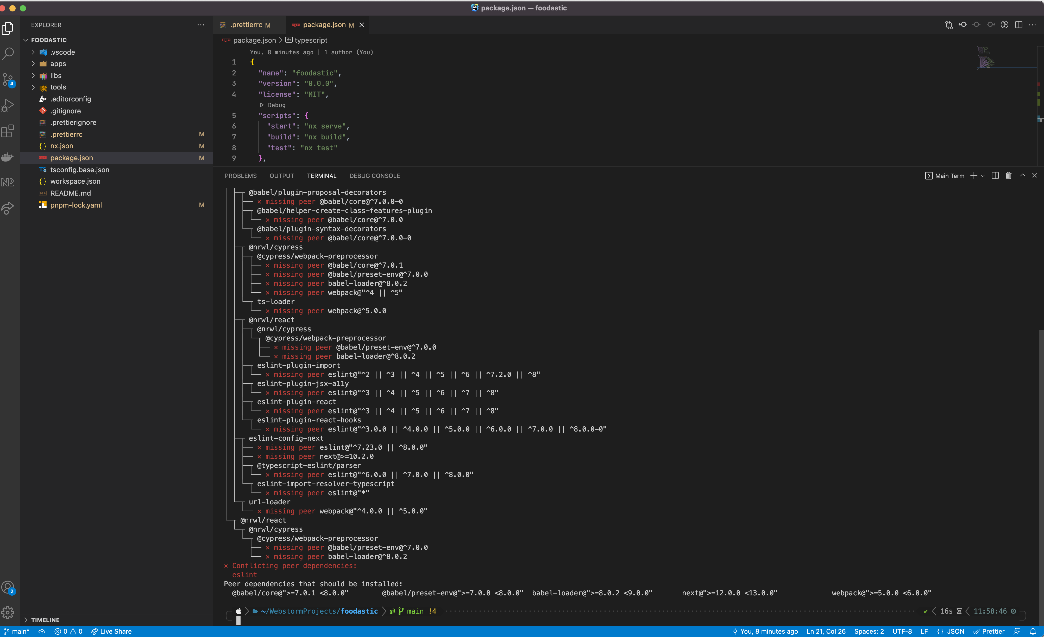 Nx with pnpm is ecountering "Peer dependencies that should be installed:" · Issue #8273 · nrwl ...