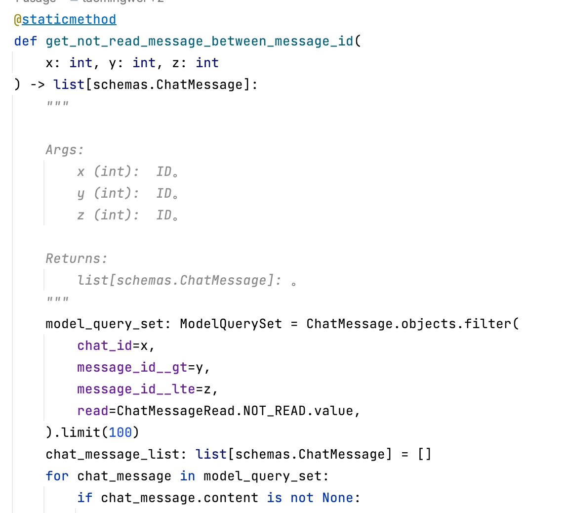 When I use the 'limit' method in a Python framework, it exceeds the ...