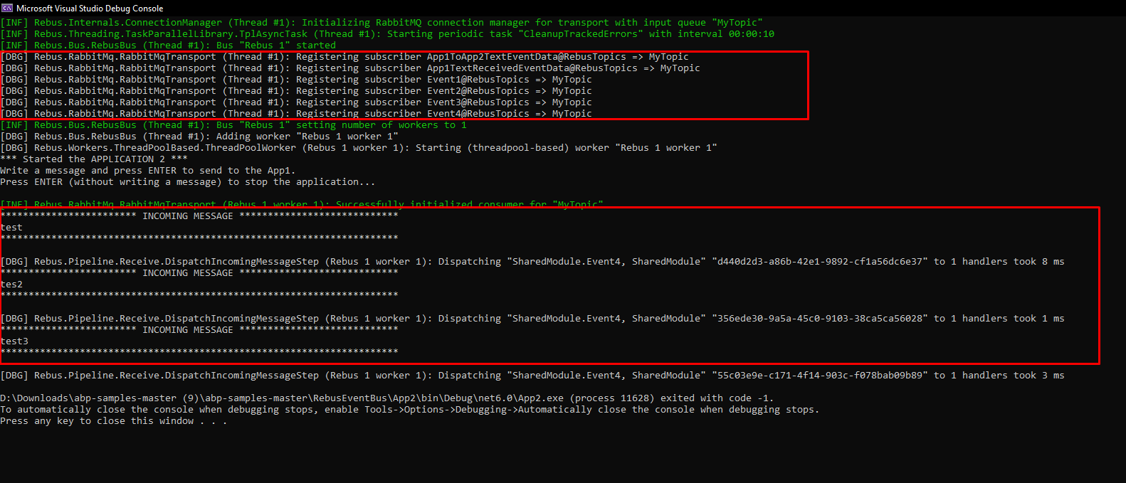 Rebus registering subscriber and dispatch message conflict · Issue #13041 · abpframework/abp ...