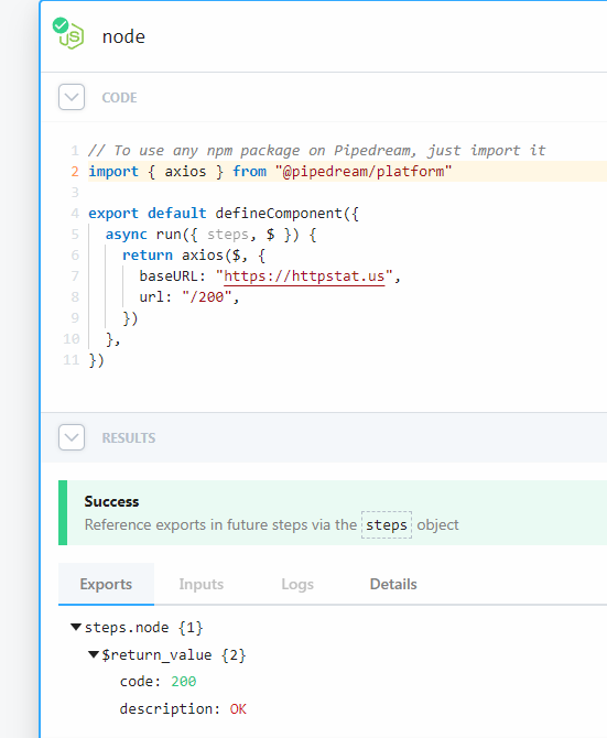 Bug Pipedreamaxios Library Does Not Accept Baseurl Param · Issue 4790 · Pipedreamhq