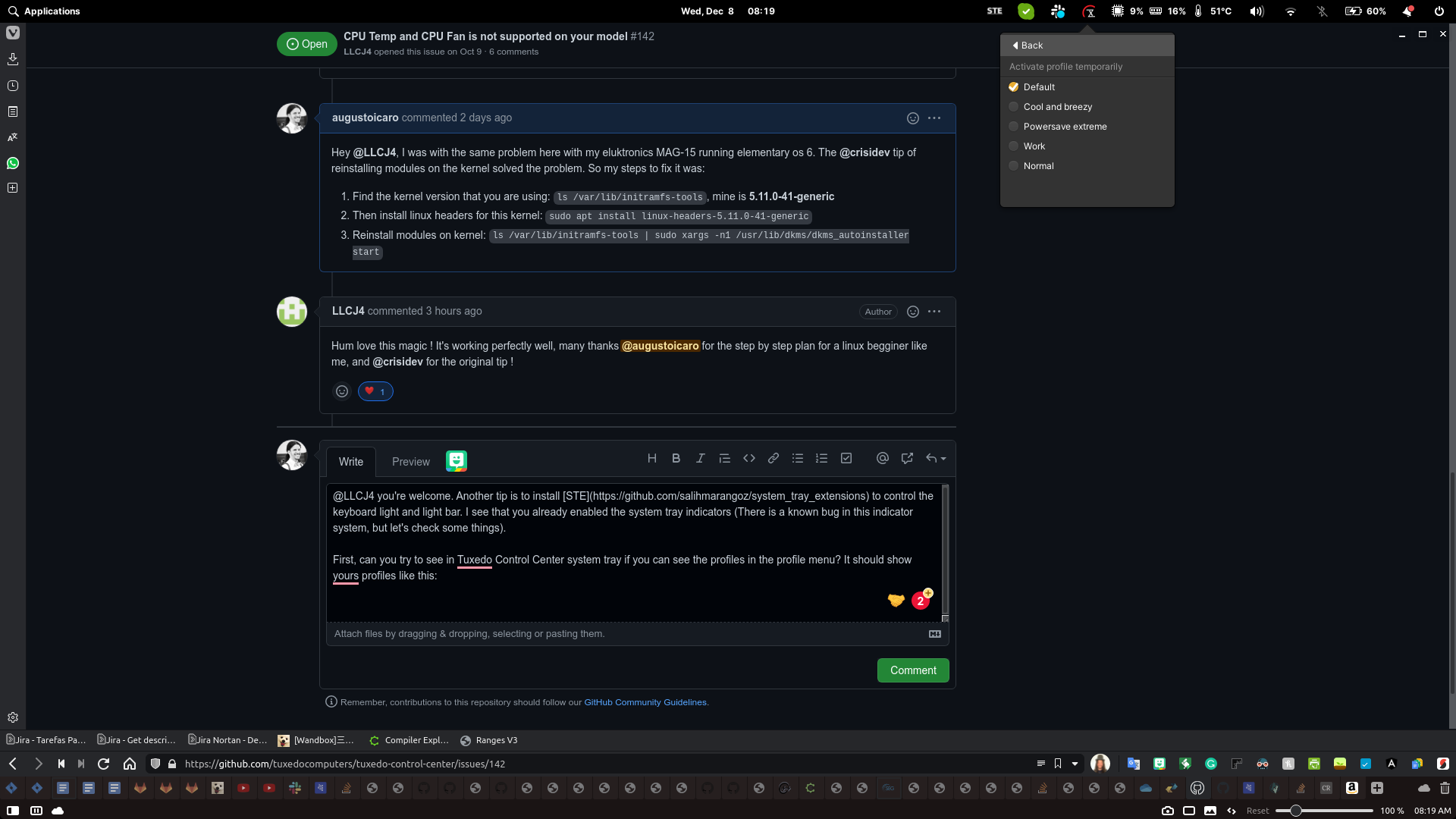 CPU Temp and CPU Fan is not supported on your model · Issue #142 · tuxedocomputers/tuxedo ...