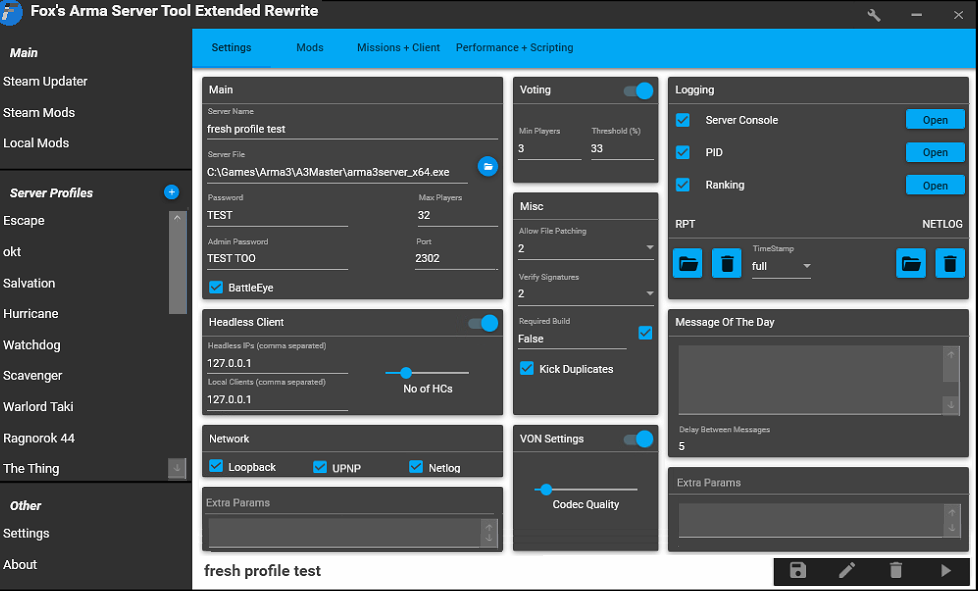 [FEATURE] Extra config params · Issue #27 · Foxlider/Fox-s-Arma-Server-Tool-Extended-Rewrite ...