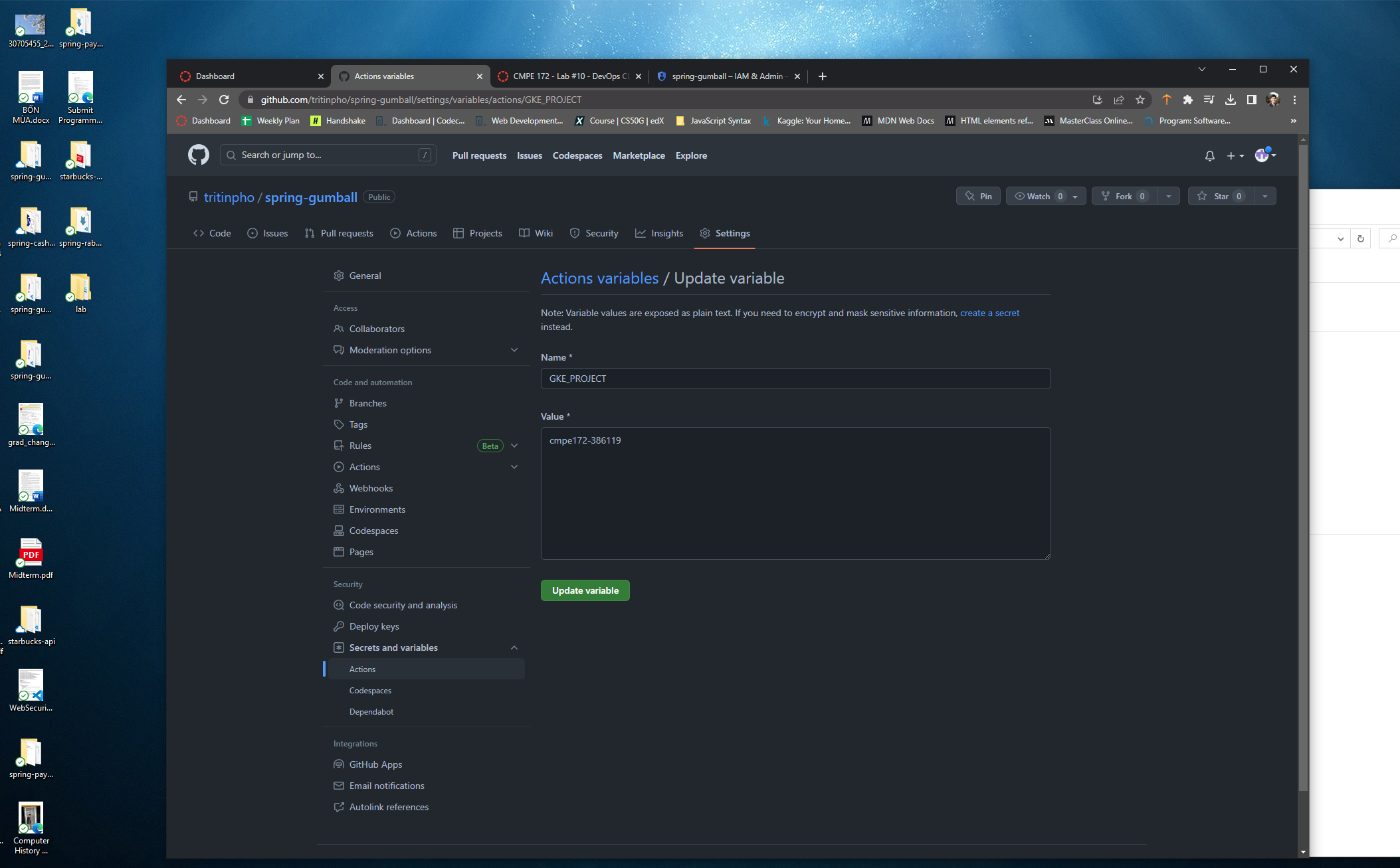 GitHub - tritinpho/spring-gumball