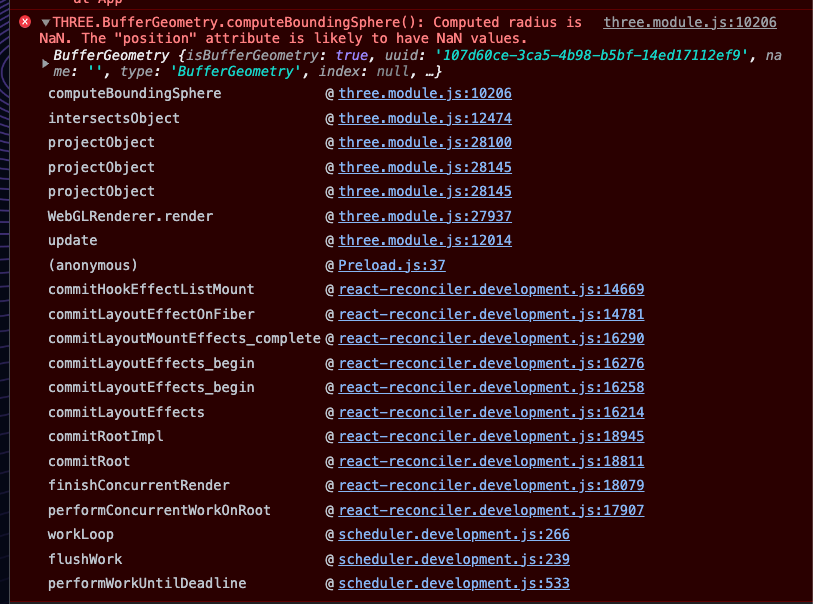 THREE.BufferGeometry.computeBoundingSphere(): Computed radius is NaN · Issue #7 · adrianhajdin ...