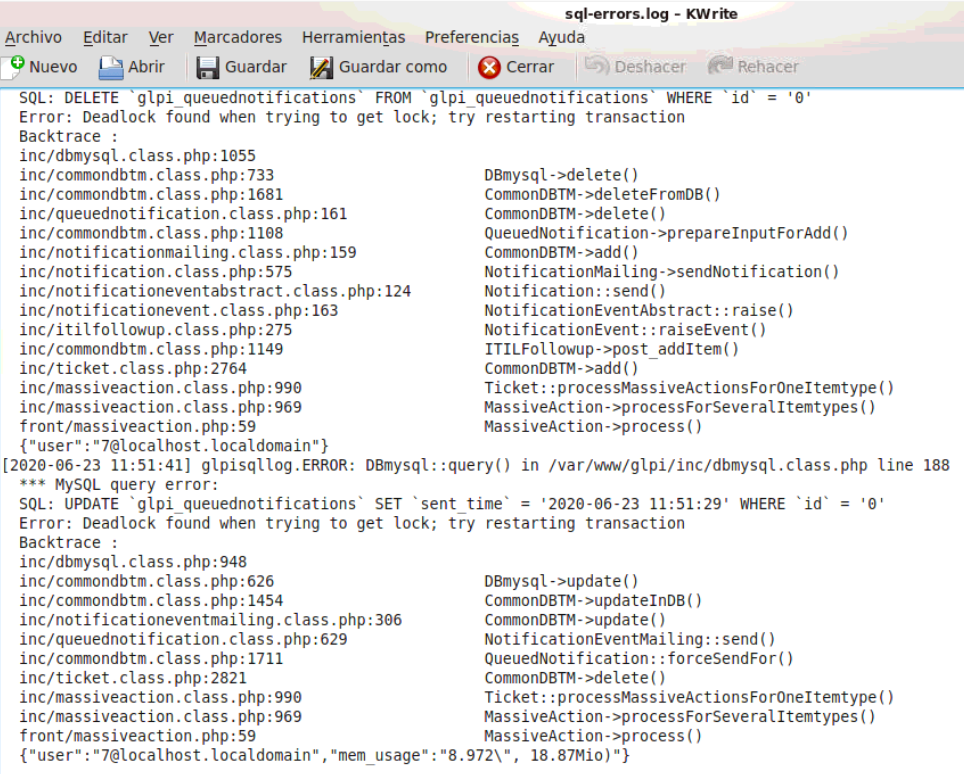 Error Inserting Mail To Queue Glpi 946 · Issue 7479 · Glpi Projectglpi · Github