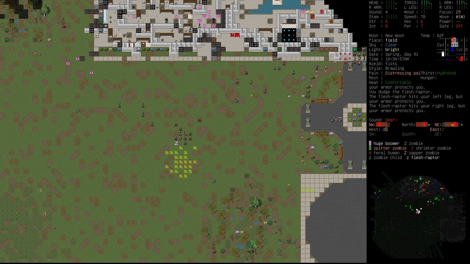 Pupating Zombie dying causes raptors to spawn on top of character ...