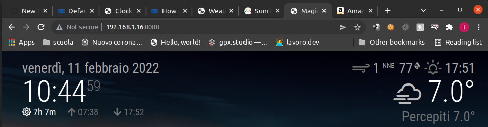 Wrong sunset/sunrise time (only on physical screen) · Issue #2811 · MagicMirrorOrg/MagicMirror ...