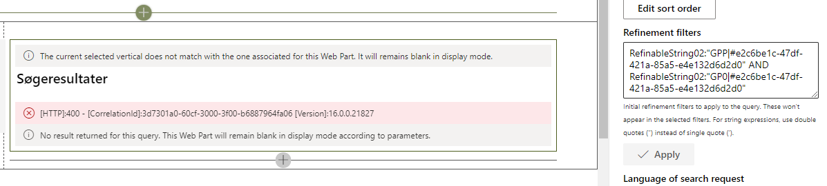 KQL gives CorrelationID error when using AND · Issue #1499 · microsoft ...