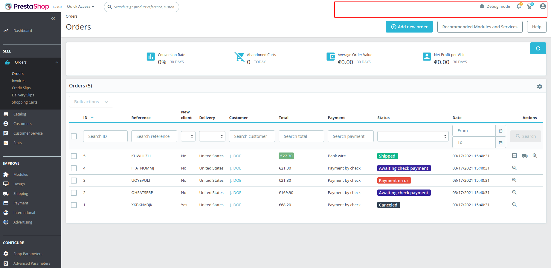 [BO] Link View my shop is not displayed on Symfony pages · Issue #23804 · PrestaShop/PrestaShop ...