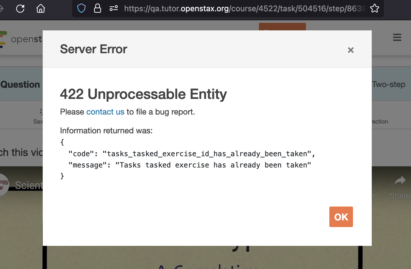 Students are not able to save questions to My Practice · Issue #3777 · openstax/tutor-js · GitHub