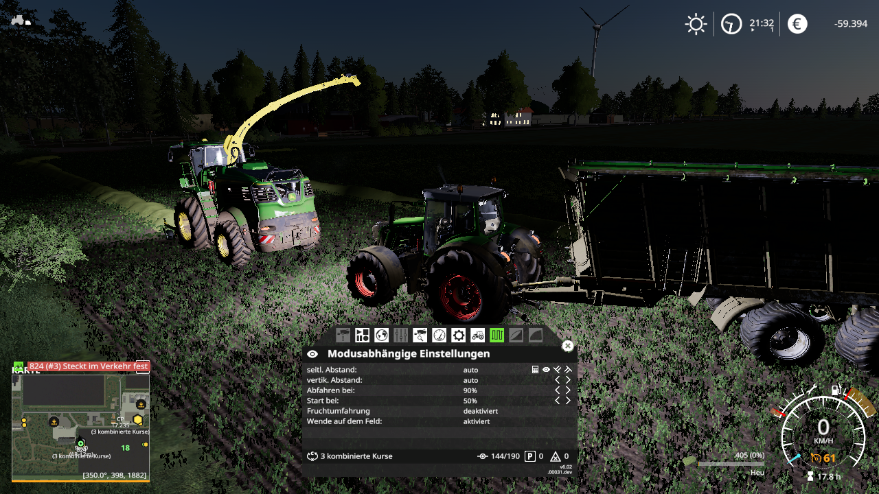Few Issues On Mode 2 When Harvesting · Issue 5648 · Courseplay