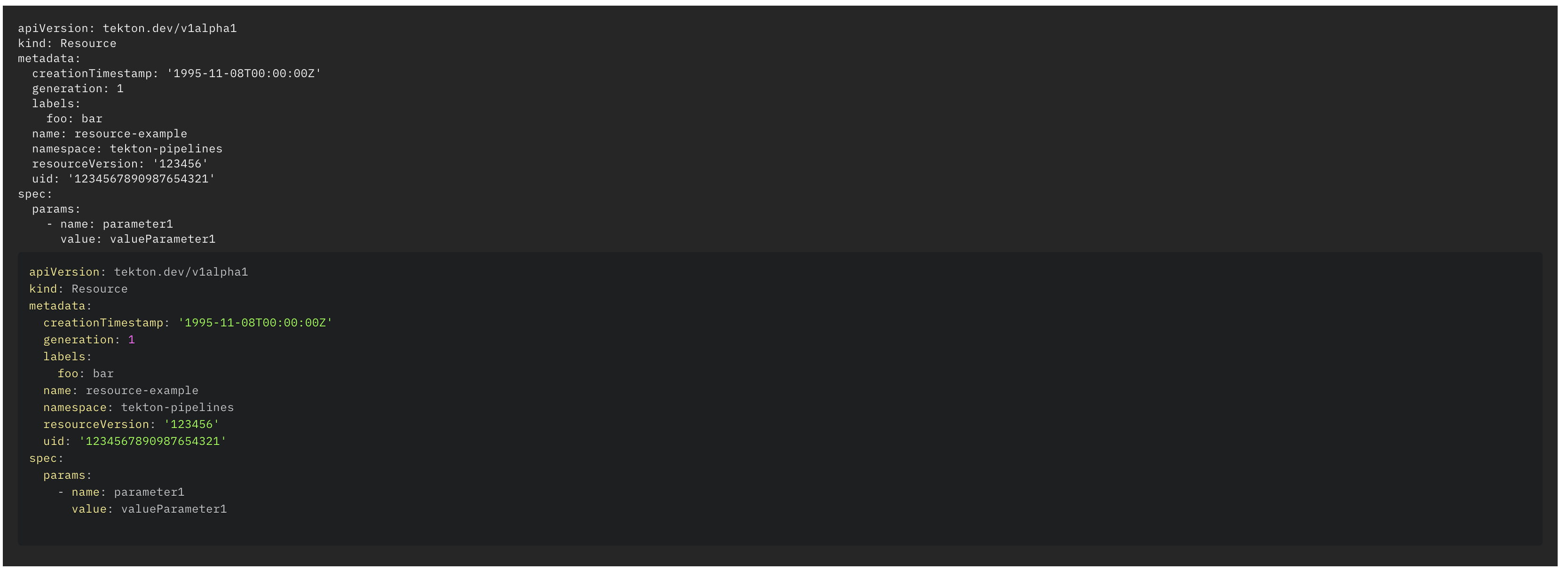 Syntax highlighting for YAML display · Issue #1972 · tektoncd/dashboard ...