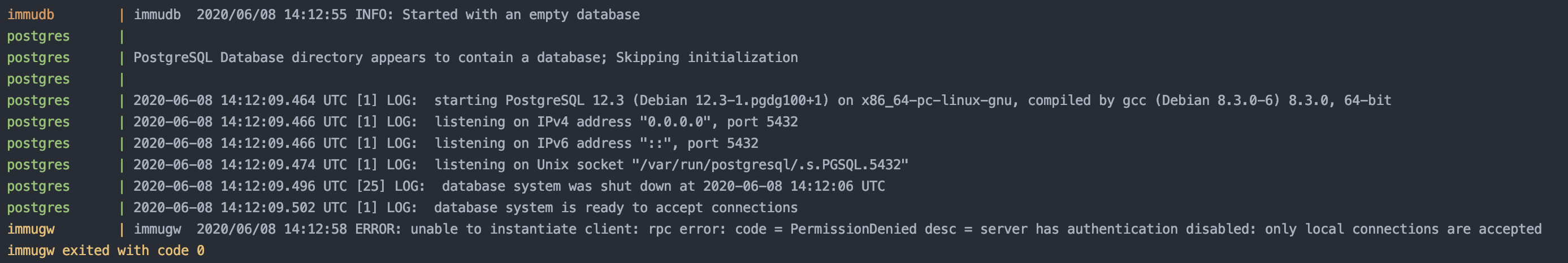 Allow immugw remote connection without authentication (devmode on/off) · Issue #329 · codenotary ...