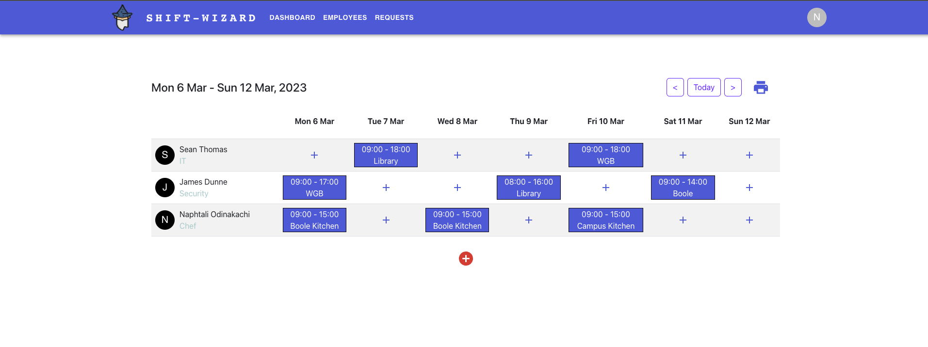 GitHub - NaphtaliO/ShiftWizard: ShiftWizard: An E Rostering System