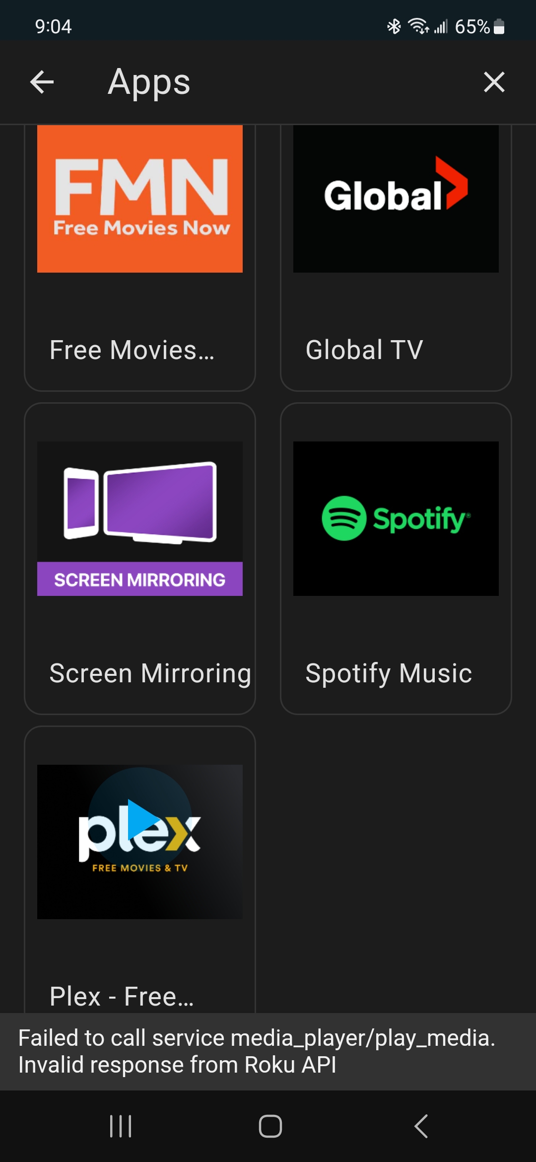 Retrying setup: Invalid response from API: Error occurred while communicating with device ...