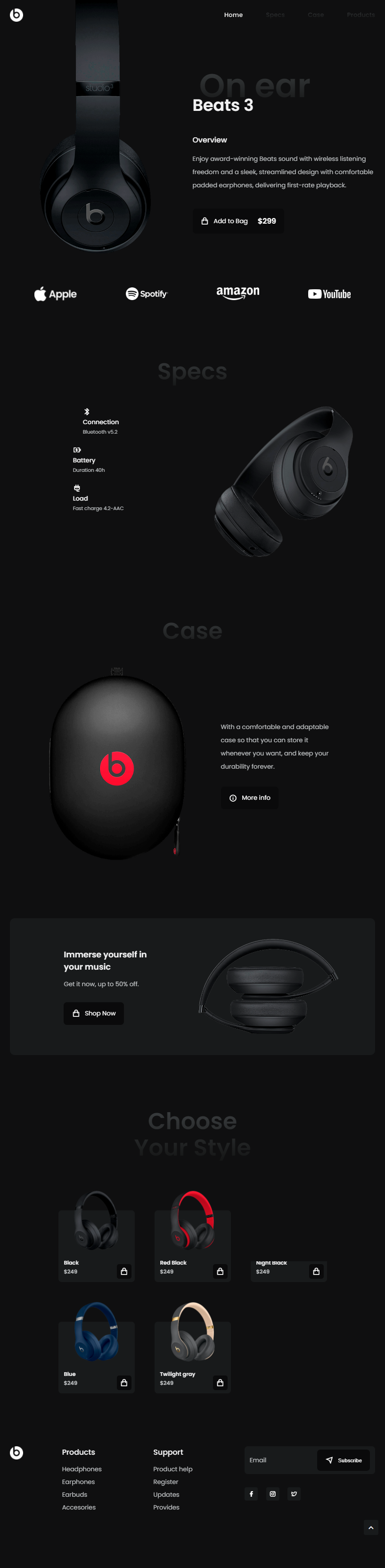 GitHub - gezielelyon/headphones-landpage: This is a simple project created with HTML and CSS ...