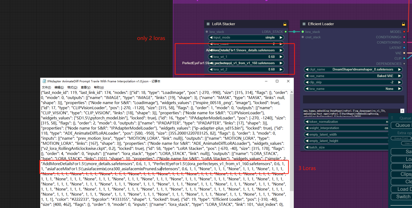 when i run this worlkflow(IPAdapter AnimateDiff Prompt Travle With Frame Interpolation v1.0.json ...