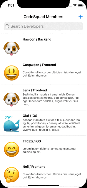 GitHub - GangWoon/DiffableDataSource: DiffableDataSource 예제 코드입니다.