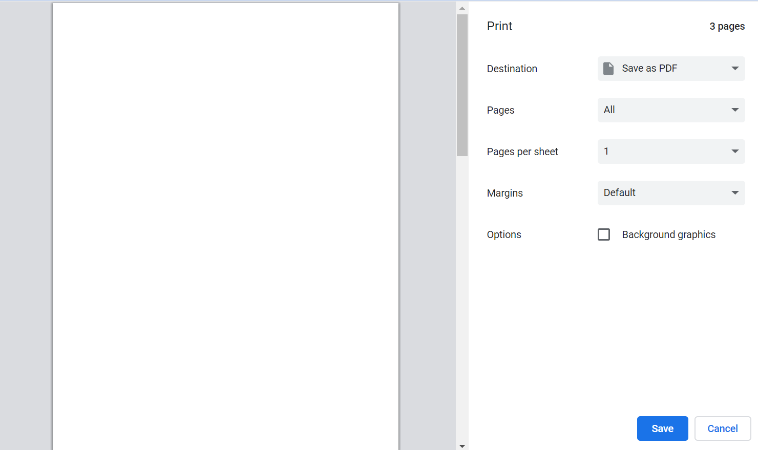 Print prints an empty page (and sometime even forgets the first page ...