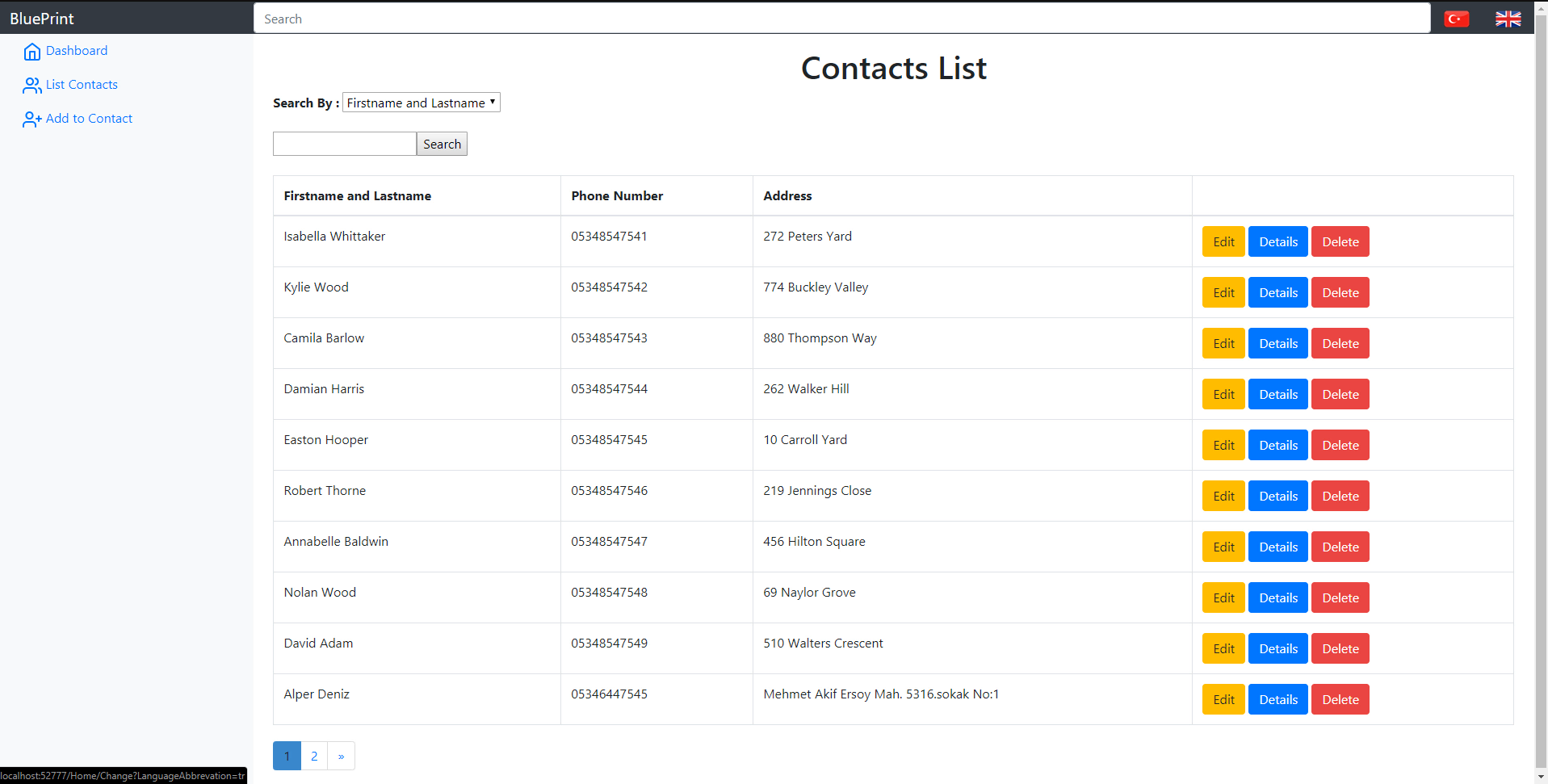 GitHub - DAMMXVI/ContactWebApplication: Contact Web Application with ...