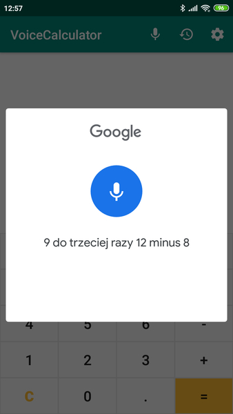 GitHub - Dyziekd/VoiceCalculator: Mobile calculator controlled by voice