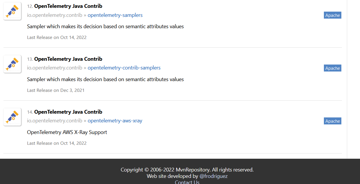 Artifact aws-resources lost · Issue #532 · open-telemetry/opentelemetry-java-contrib · GitHub