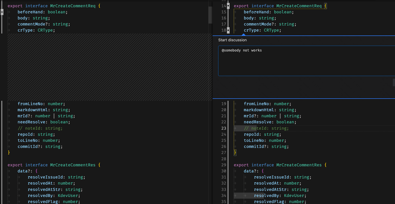 How to mention member in editor with extension API CommentThread ...