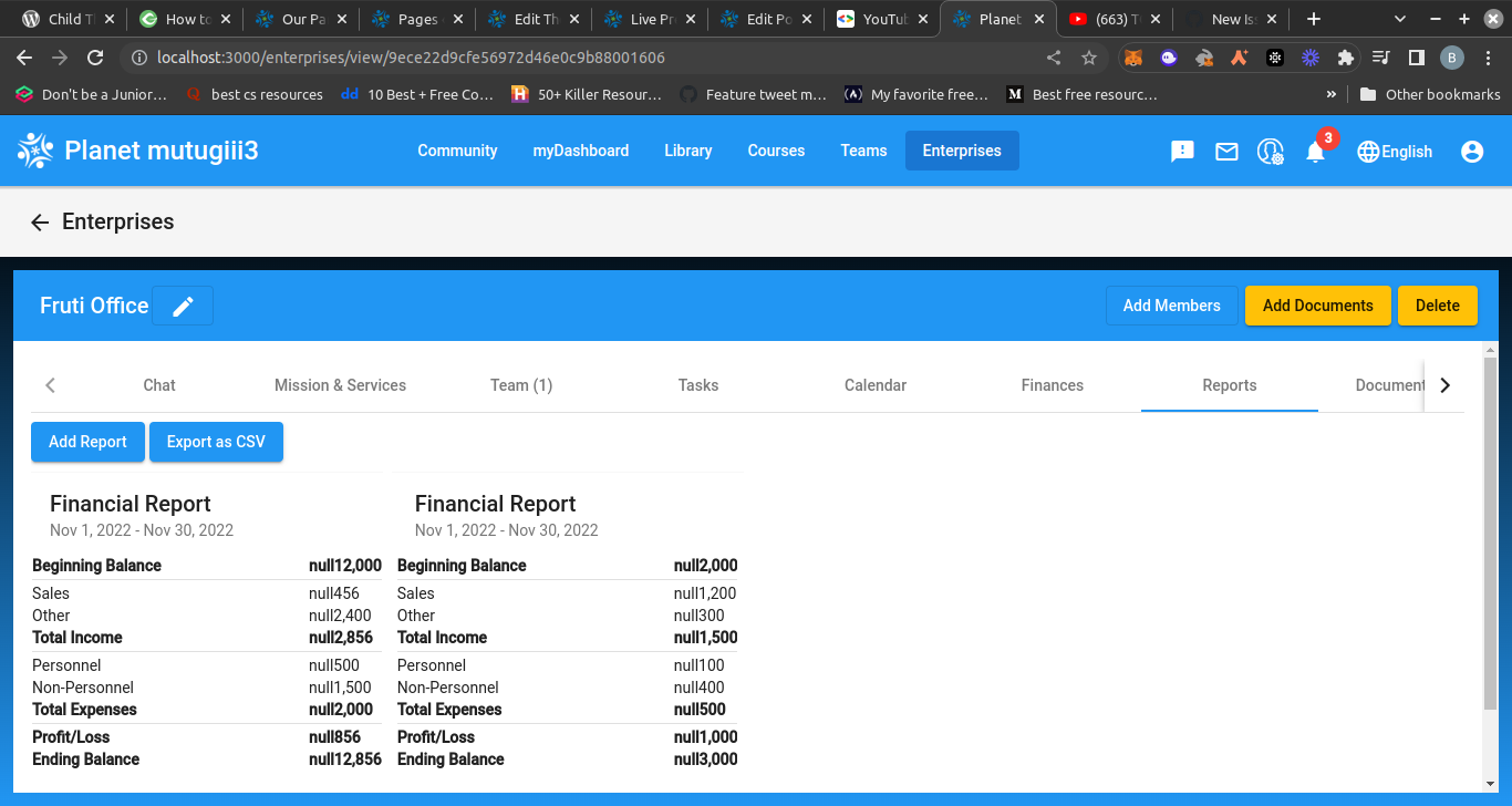 Enterprises: Currency displayed as Null in Finances & Reports · Issue #7151 · open-learning ...