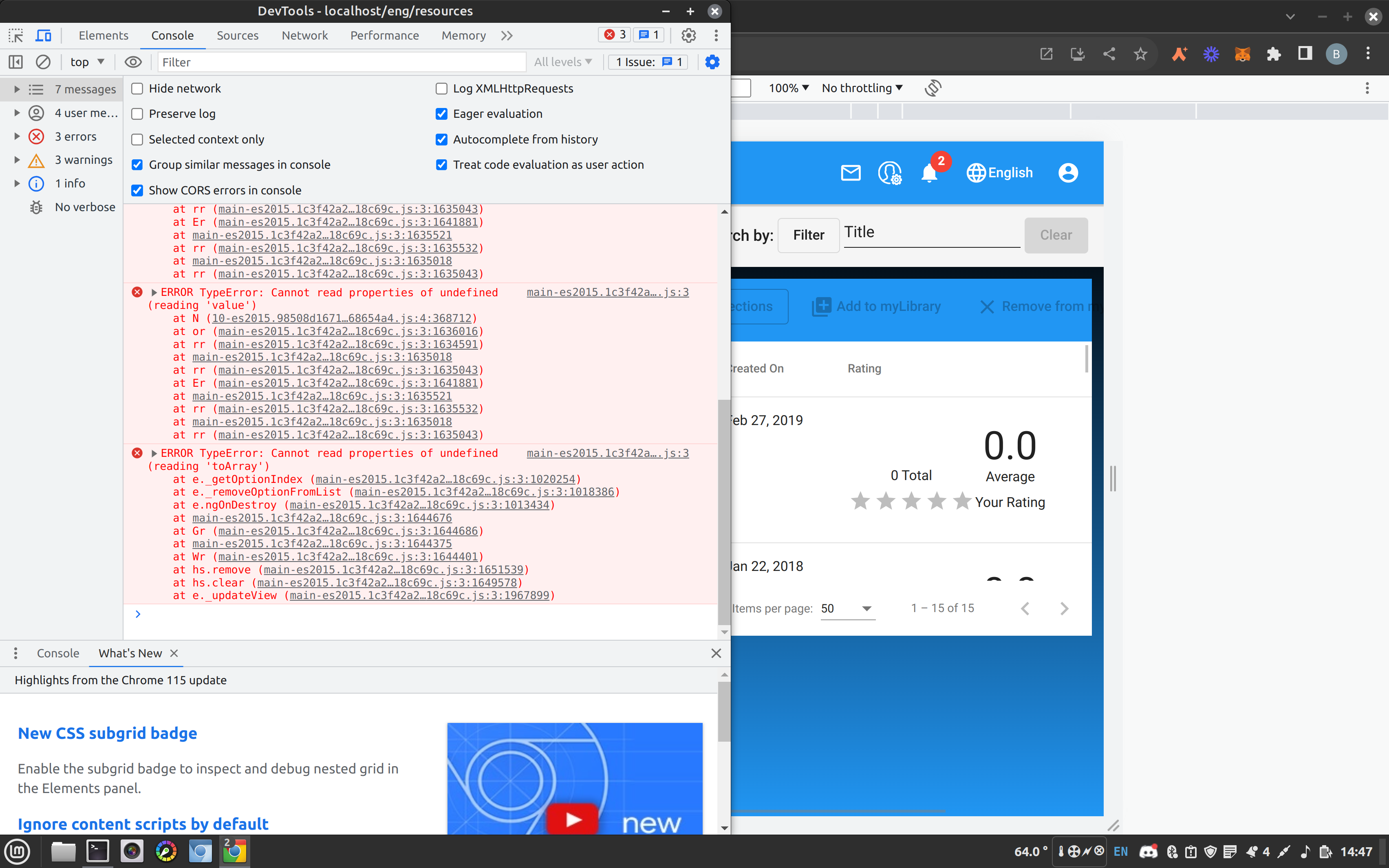 Library Page Renders At Half Size On Repeated Clicking Of The Filter Button · Issue 7196 6712