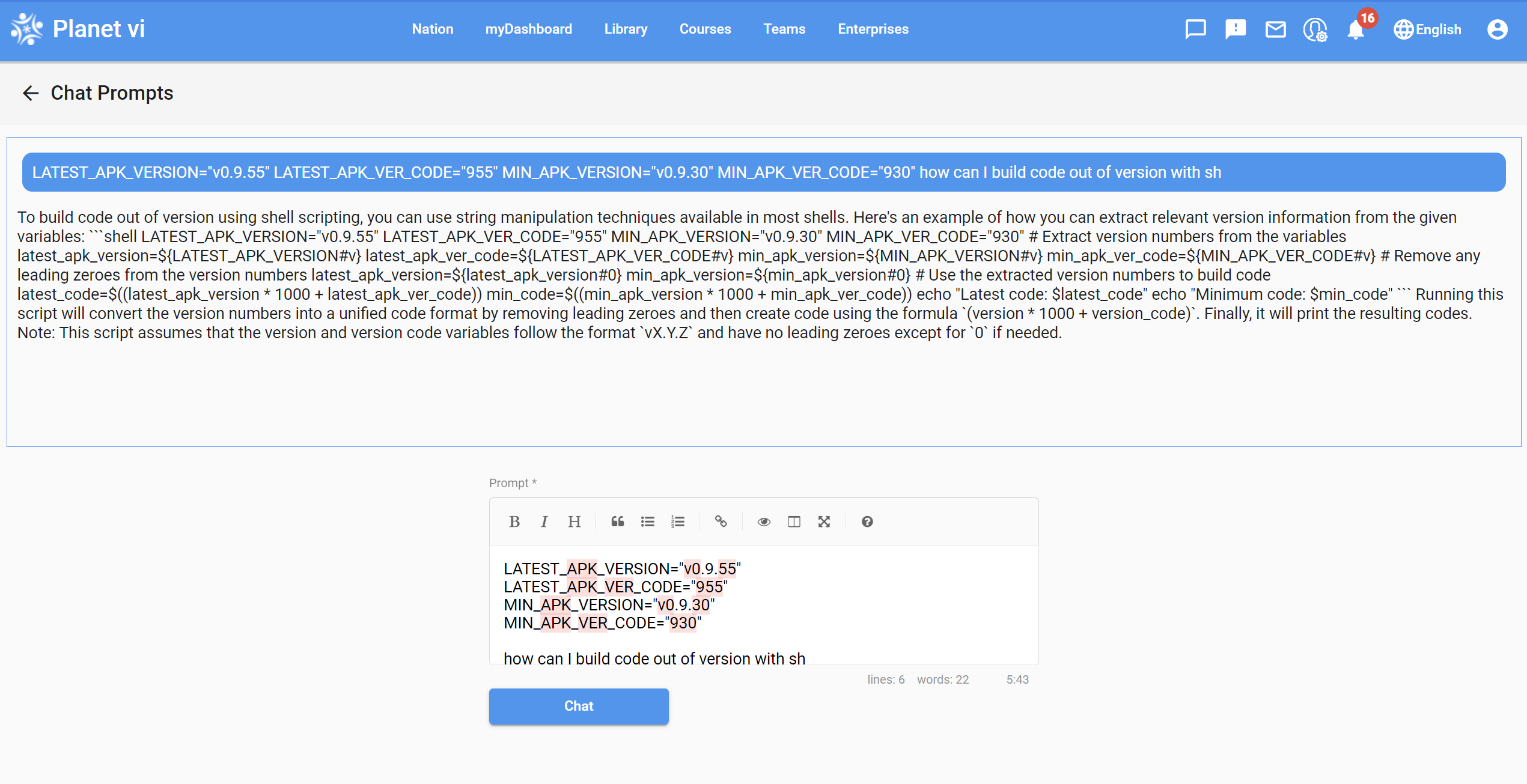 chat frontend: line breaks & code formatting · Issue #7205 · open ...