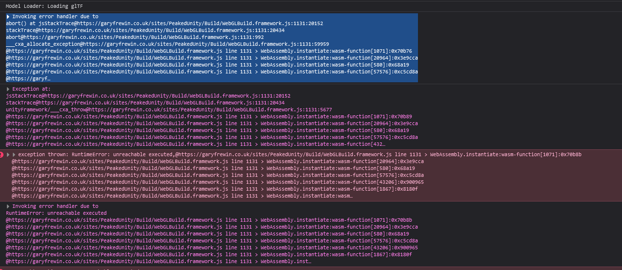 Downloading gltf in webgl causing crash upon instantiation ( I think ) · Issue #564 · atteneder ...