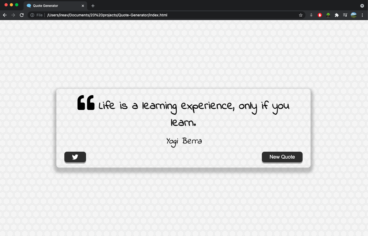 GitHub - Warszawa1/Quote-Generator: Quote generator