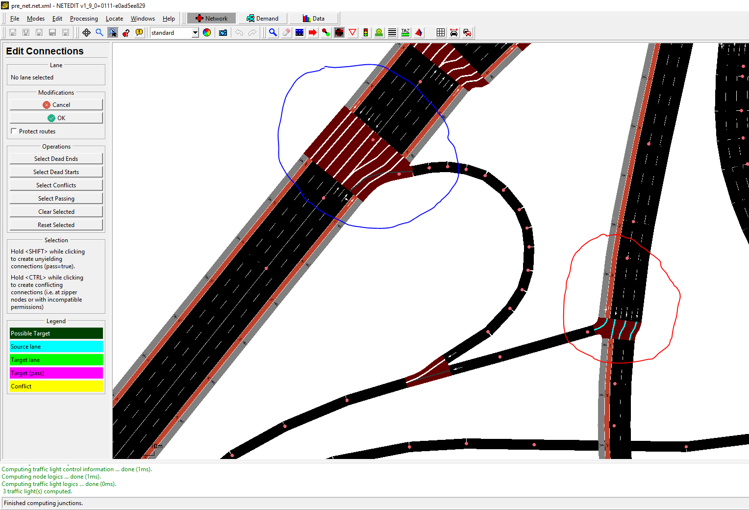 Sometimes netconvert does not correctly connect right turns from edges that have bike lanes ...
