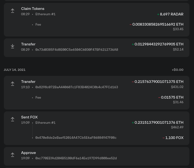 ETH internal transactions and token transfers · Issue #7368 · trezor/trezor-suite · GitHub